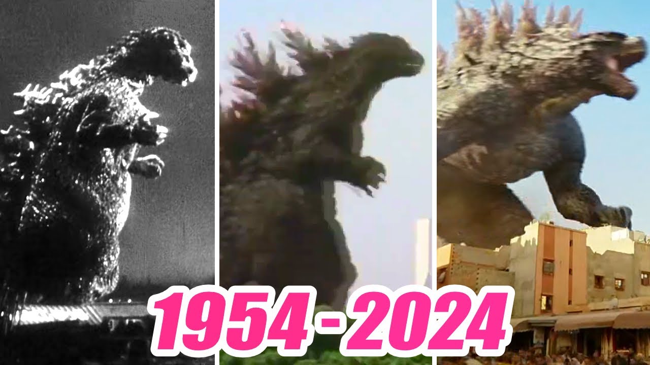Evolution of GODZILLA walking/running | 1954-2024 - YouTube