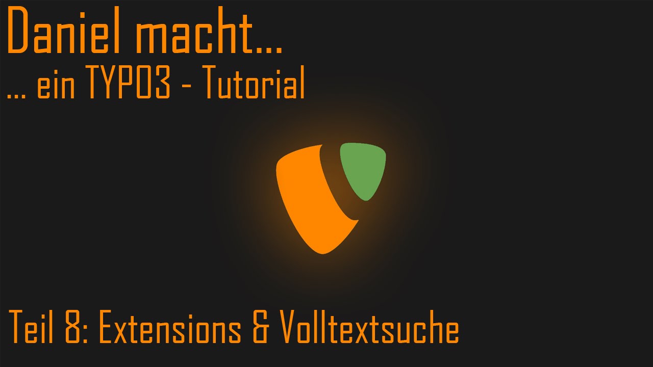 ein Typo3 Tutorial - Extensions & Volltextsuche [008] - YouTube