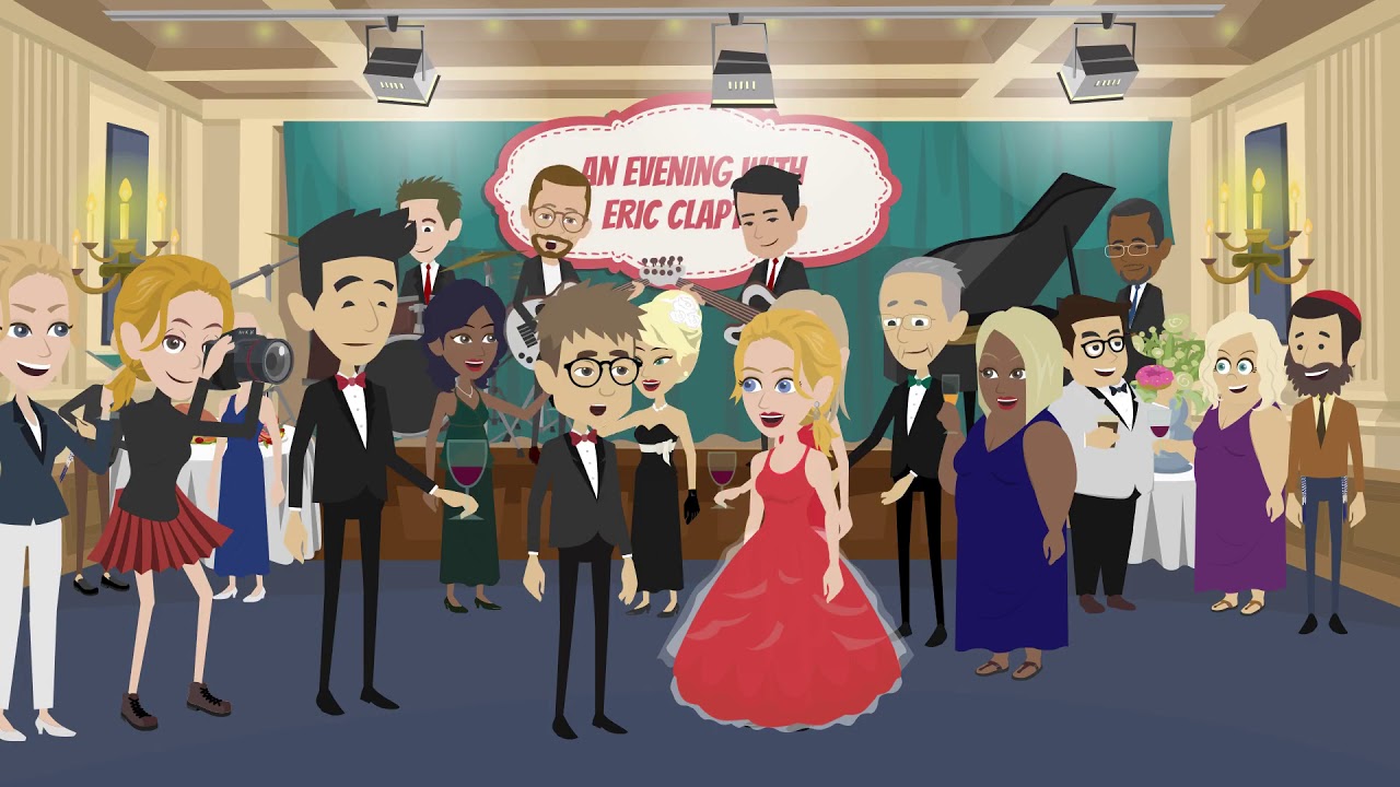 Eric Clapton - Wonderful Tonight animation with lyrics - YouTube