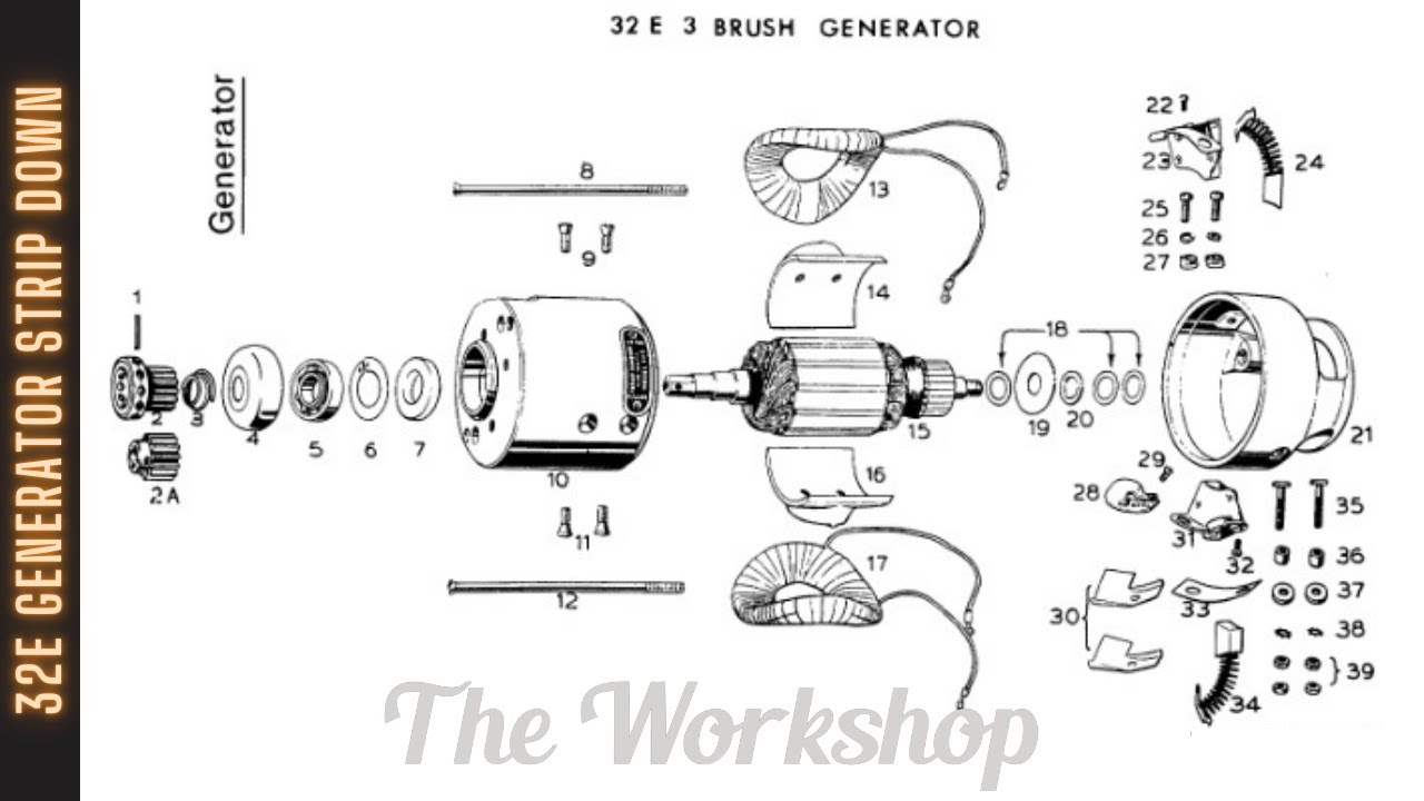 How to strip a Harley 32E Generator - YouTube