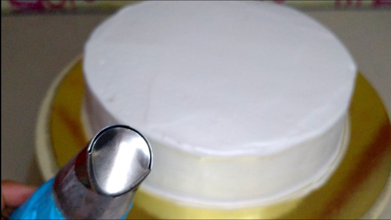 Easy piping and cake decorating using 402L icing tip! beginners ...