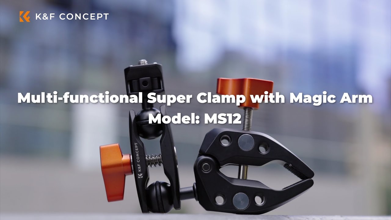 K&F CONCEPT Ms13 Crab Claw Clamp And Pea Clamp Combination Set - YouTube