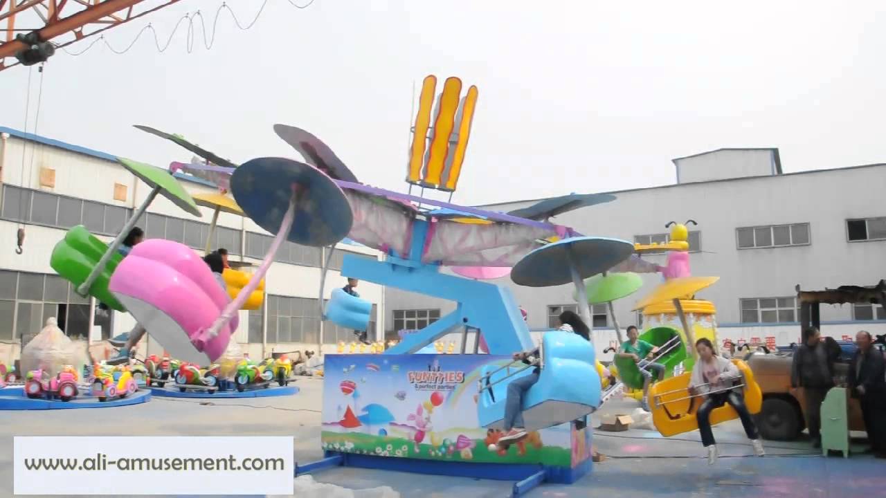 Manufactury Amusement rides Double flying for sale - YouTube