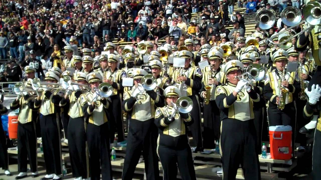 Hail Purdue after Touchdown. Homecoming vs. Illinois 10/22/11, Play ...