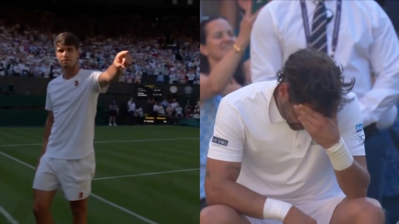 Carlos Alcaraz encourage Wimbledon crowd for crying Fabio Fognini with ...