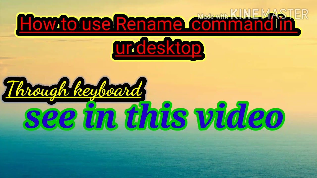 How To Use Rename Command In Command Prompt DOS Only 1min YouTube how-to-use-rename-command-in-command-prompt-dos-only-1min-youtube