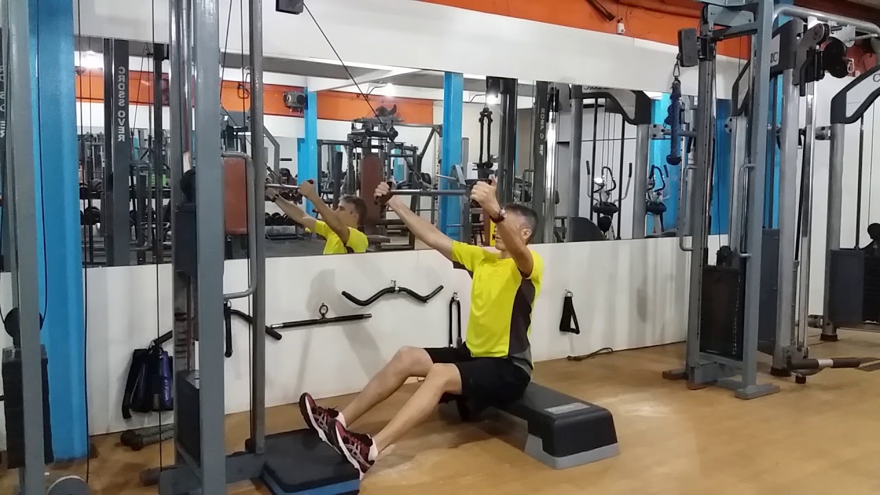 PUXADA NEUTRA ABERTA NA POLIA ALTA | EXERCÍCIO PARA COSTAS | PUXADA NA ...