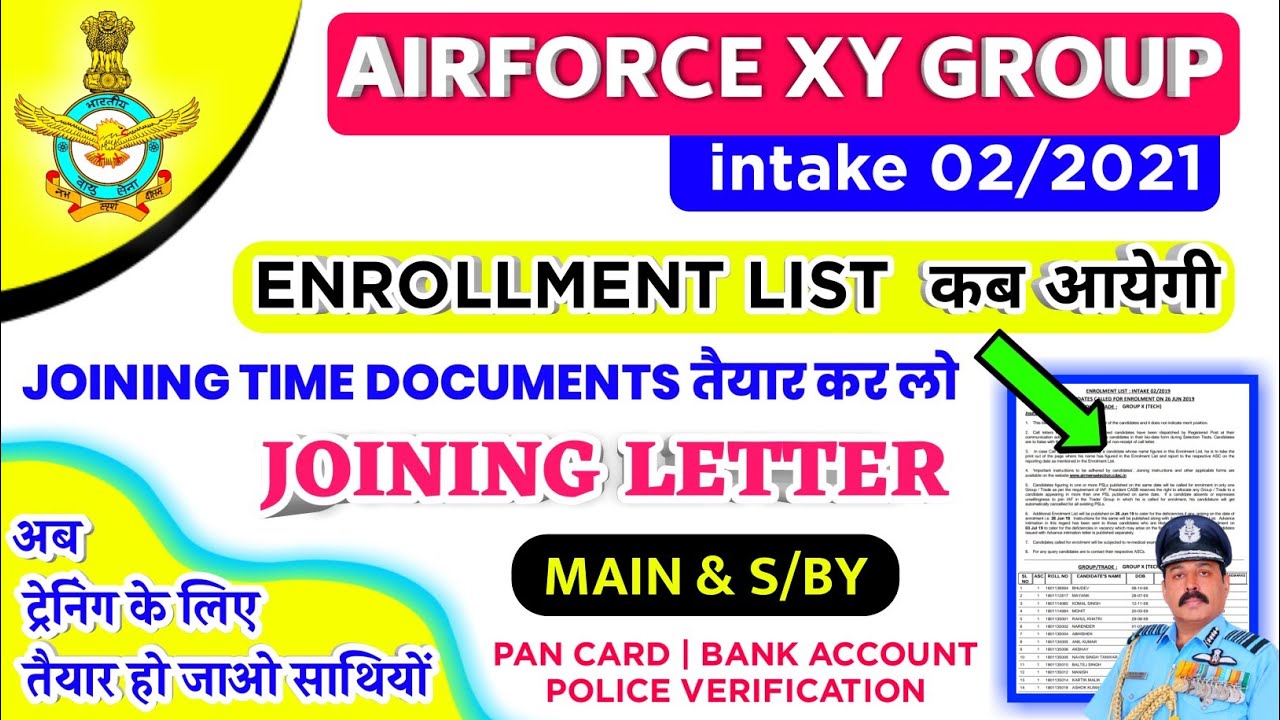 air force enrollment list 02/2021 | air force enrollment update ...