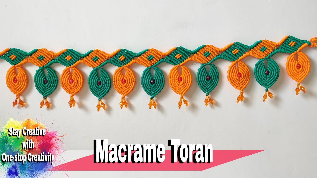 Macrame Toran #18 | DIY | One-stop Creativity - YouTube