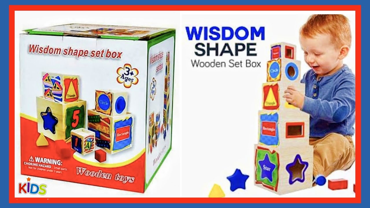 Wooden Wisdom Shape Set Box (Preloved Toy) - YouTube