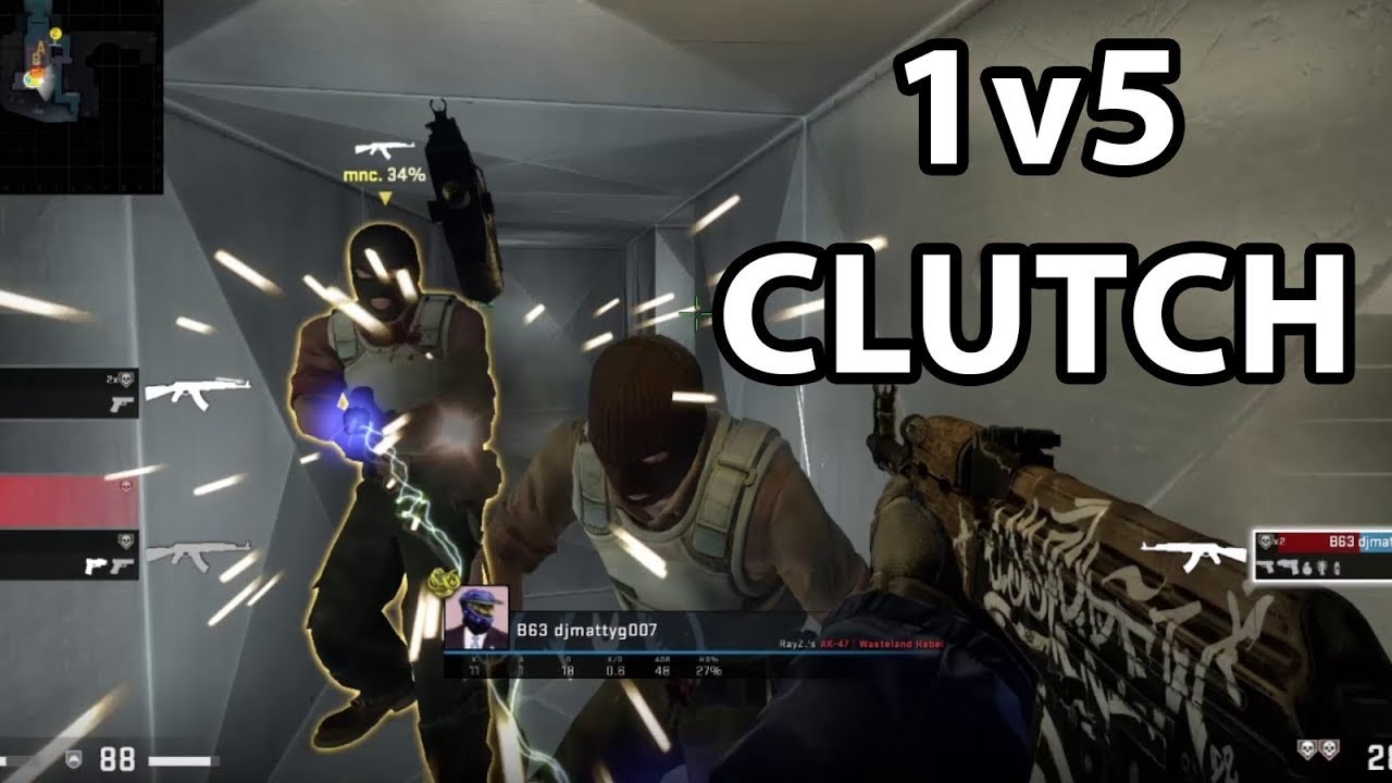 1V5 FACEIT lvl 7 - Nuke - YouTube