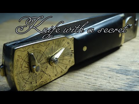 Navaja with a secret. Making a folding knife with a secret.#6