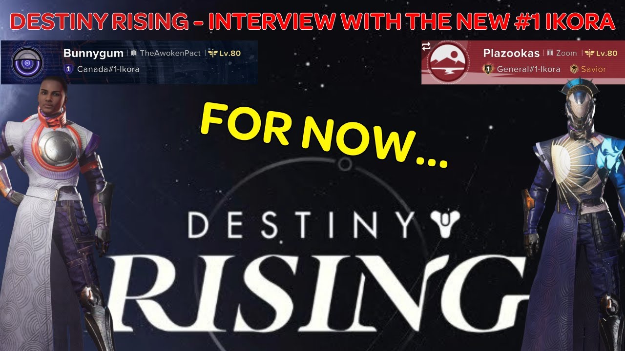 I interview the new #1 Ikora in the world in Destiny Rising ...