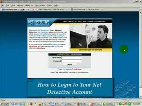 Net Detective: Login: get the Scoop on Anyone - YouTube