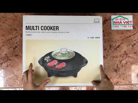 Chảo lẩu đa năng LocknLock Multi Cooker EJP511 lẩu nước nướng - YouTube