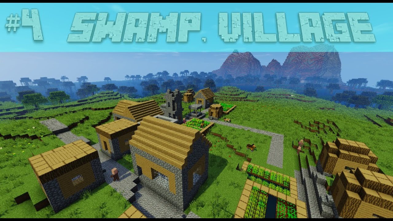Cool Swamp, NPC Village, Witches Hut Minecraft Seed 1.9.2, 1.9, 1.8.8 ...