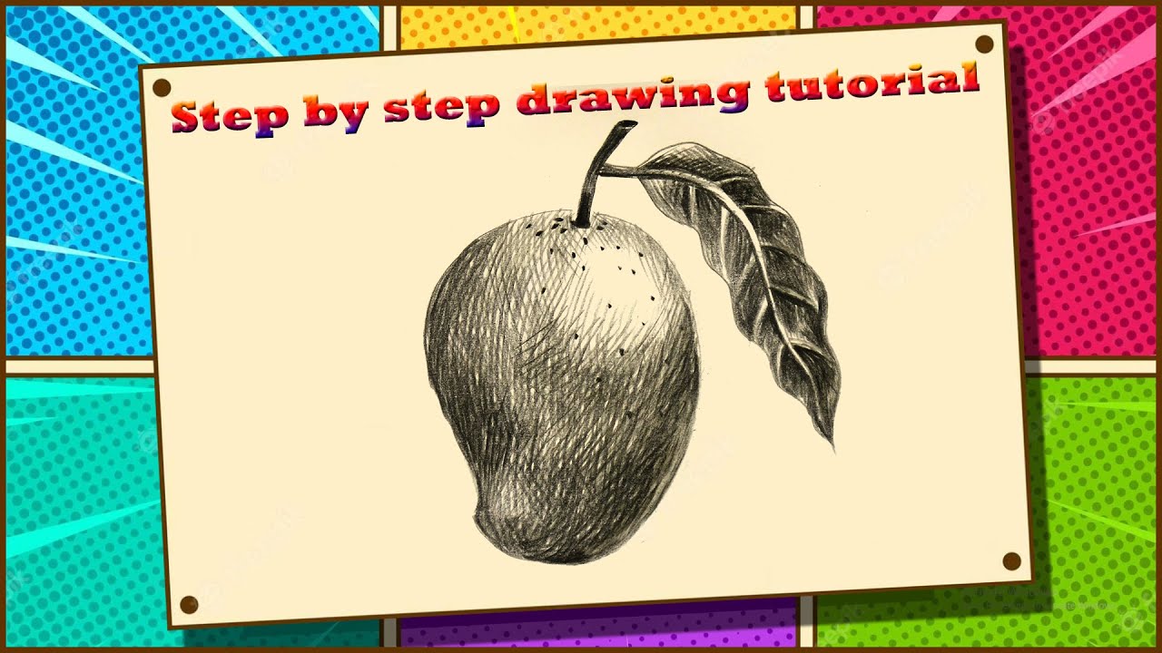 Mastering Realistic Mango Drawing: Step-by-Step Shading Tutorial - YouTube