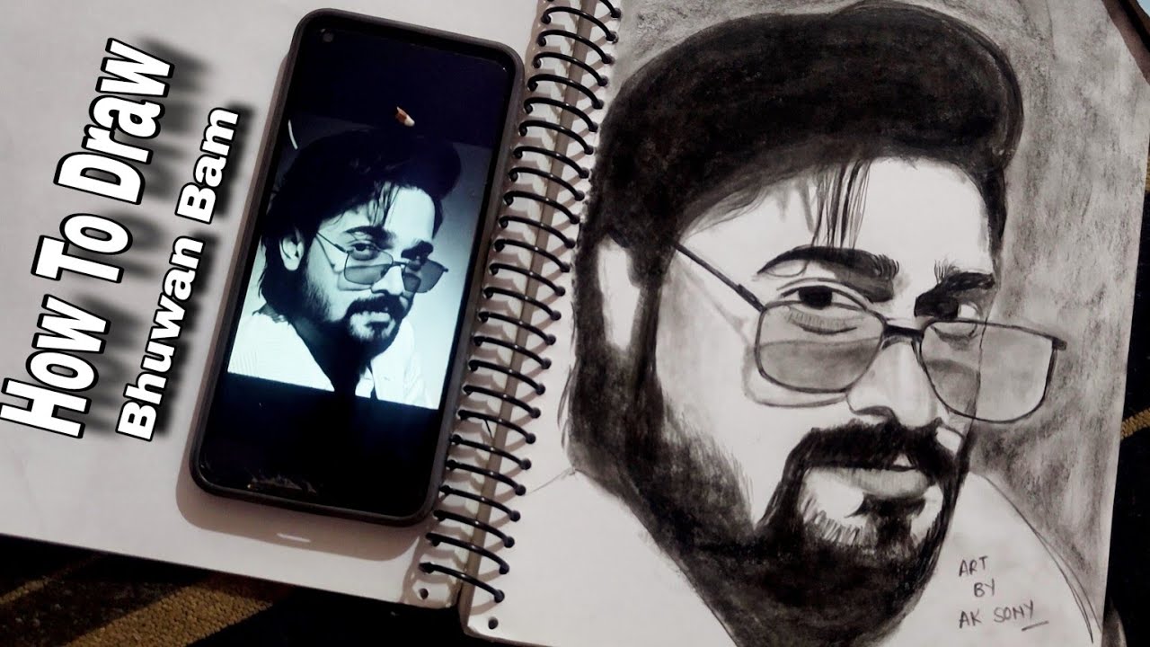 Bhuvan Bam Drawing| Bb ki vines Drawing| How to draw Bhuvan bam ...