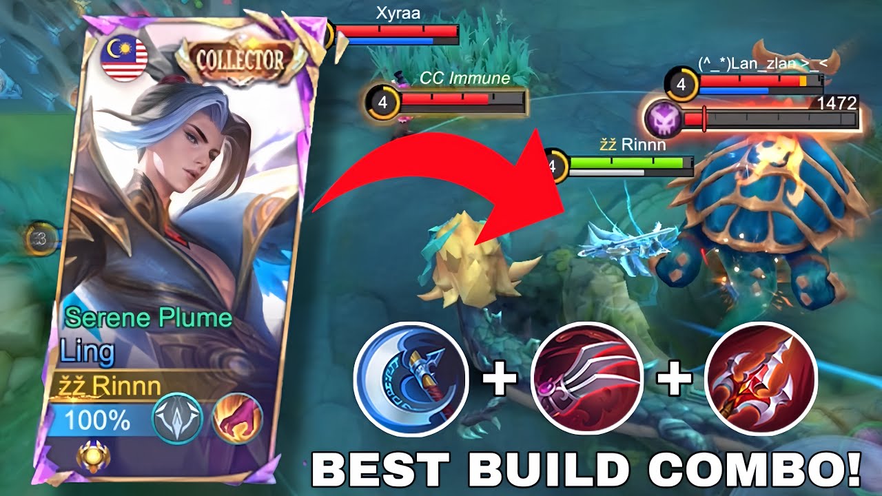 LING BEST BUILD FOR NOW !!! BEST ITEM FOR LING !!! LING MLBB GAMEPLAY ...