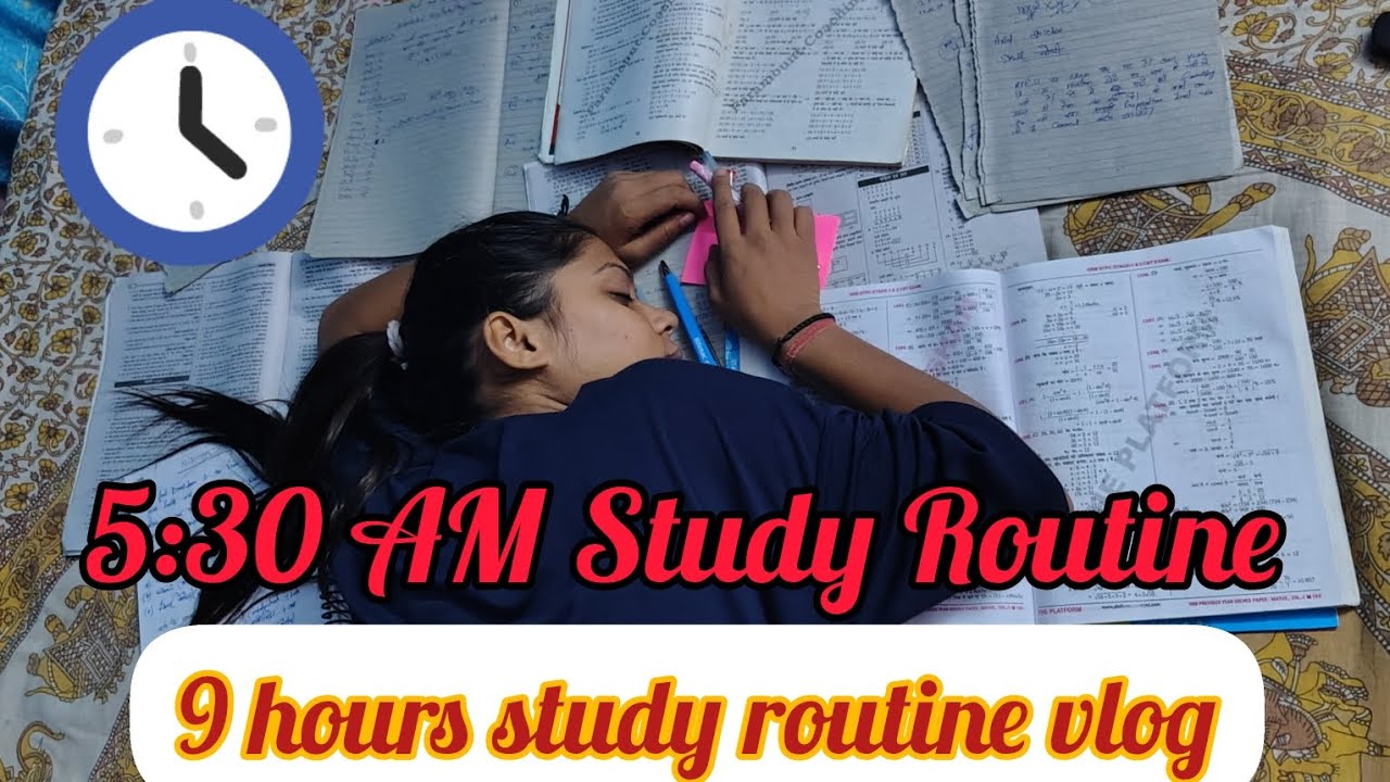 my 9 hrs Study routine vlog* A DAY IN LIFE OF SSC ASPIRANTS AT STUDY ...