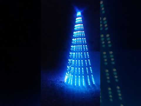 Rgb pixel mega tree- 16 strings - YouTube