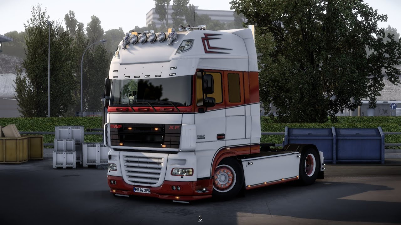 Daf XF105 holland style skin walkaround - YouTube