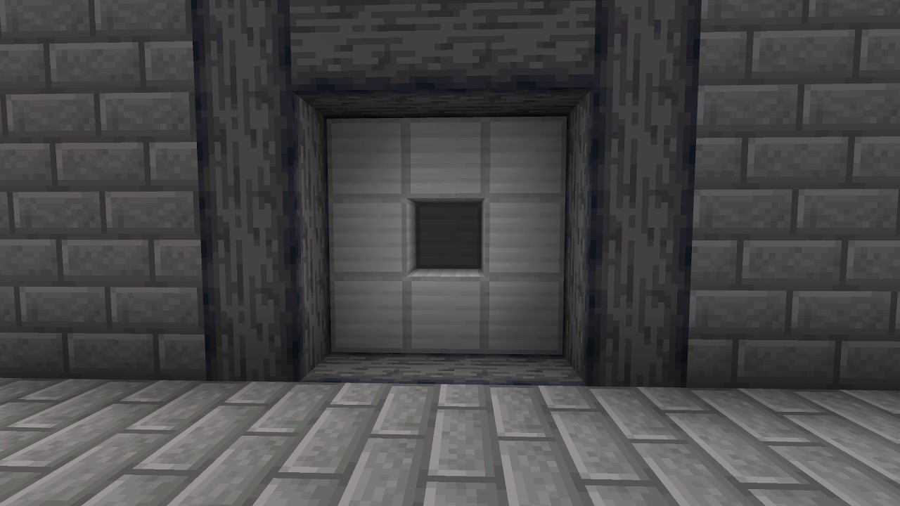 How To Build An Easy 3x3 Vault Door - Minecraft Bedrock Tutorial - YouTube