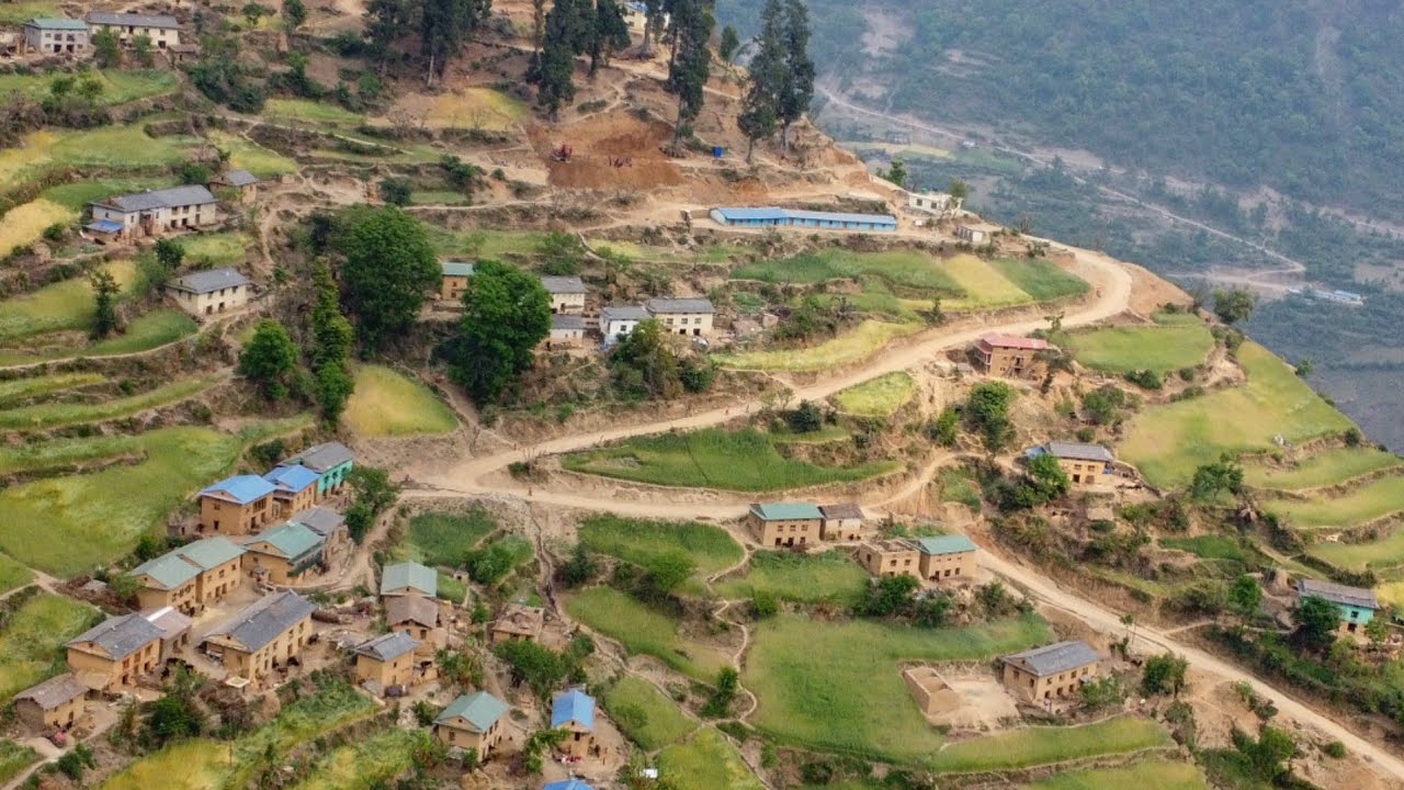 Very Relaxing Nepali Mountain Village Life || Most Beautiful Nepali ...