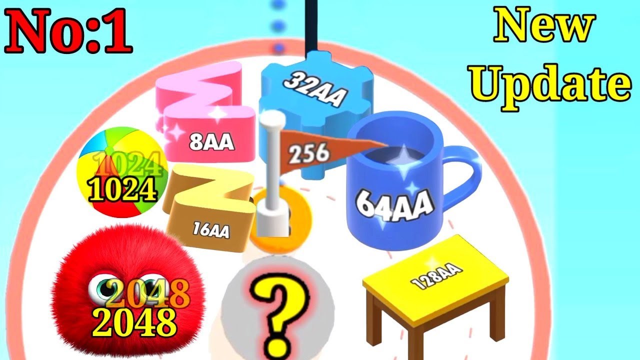 Merge Blocks 3D - 2048 puzzle | unlock number ball in merge blocks 3d ...
