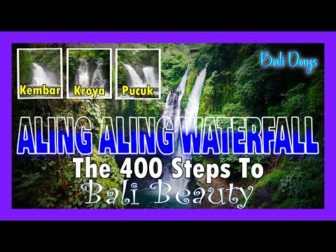 Lovina Bali's ALING ALING WATERFALL 4 falls in ONE!