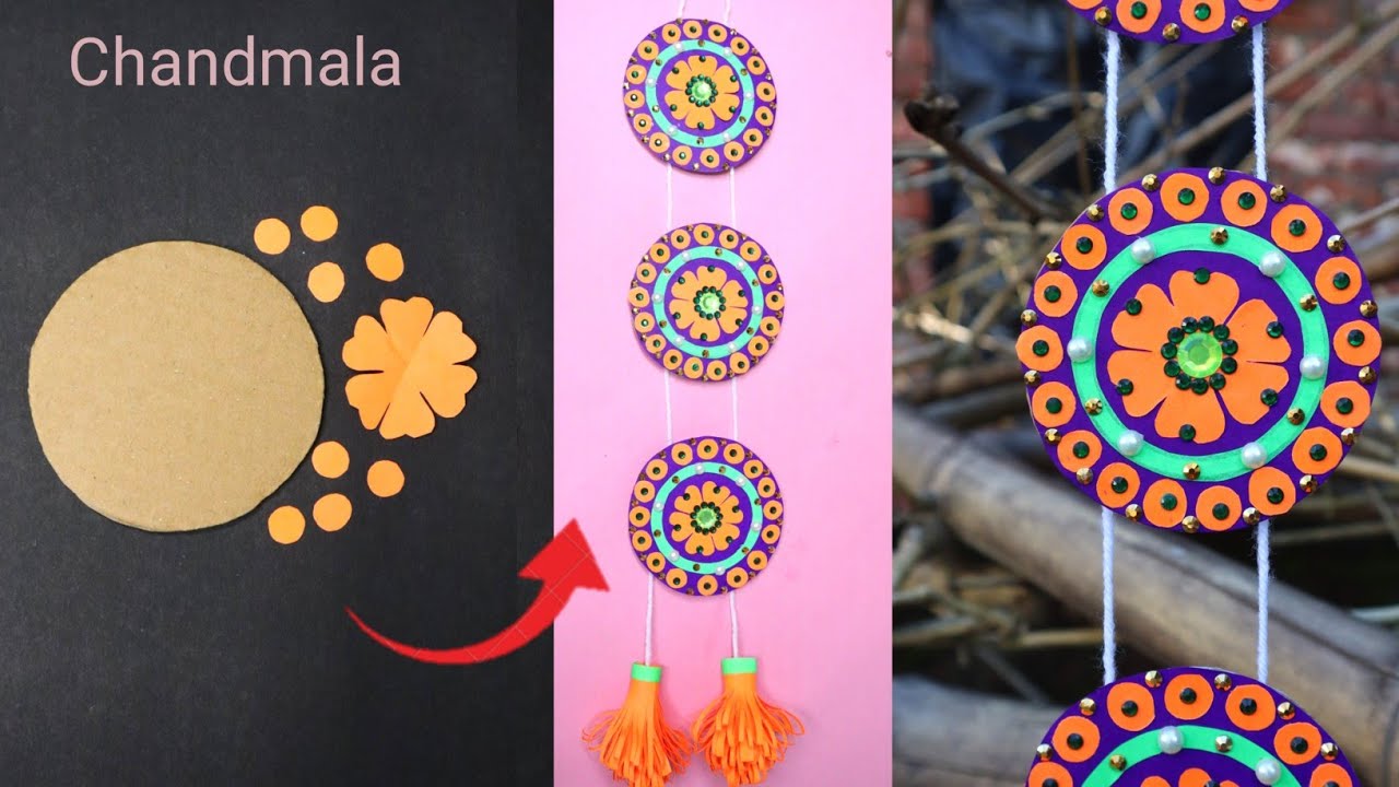 Chand Mala Making|How to make chandmala for festivals| Chandmala|How to ...