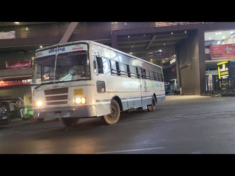 EVENING GSRTC BUSES DEPARTURE FROM RAJKOT BUS STAND - YouTube