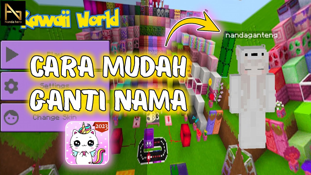 Cara Ganti Nama di Kawaii World 2023 - Ubah Nama Karakter - YouTube