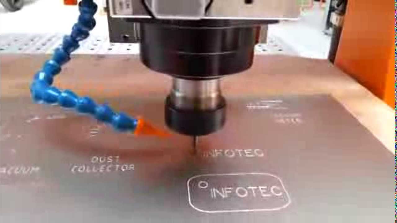 Aluminum Engraving CNC | InfoTEC CNC - YouTube
