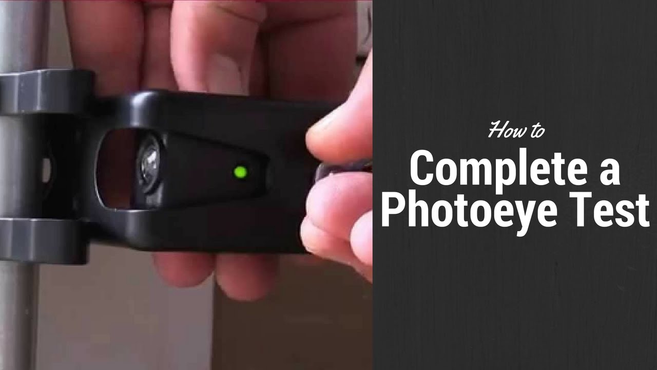 How to Complete a Photoeye Test - YouTube
