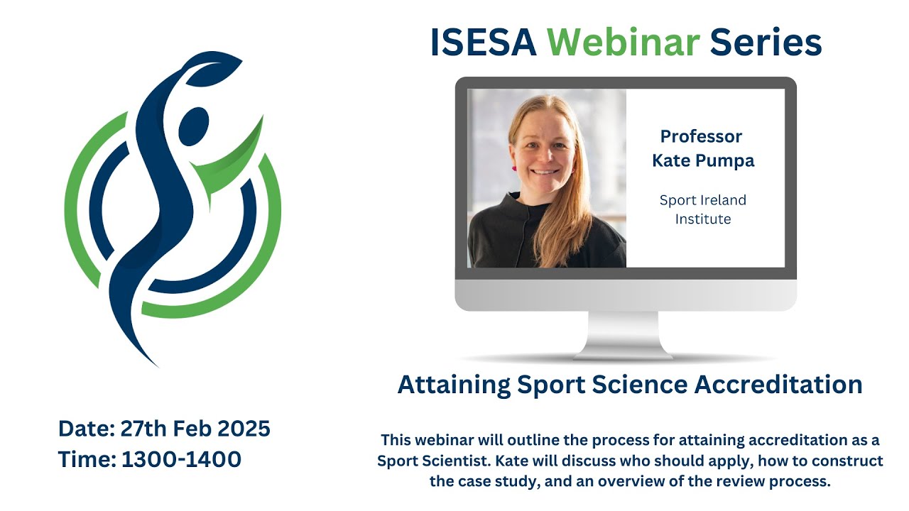 ISESA Webinar 13: Attaining Sport Science Accreditation - YouTube