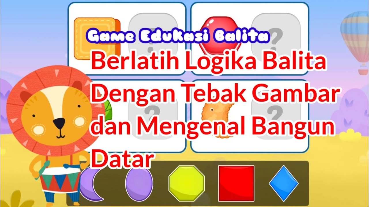 Balita Belajar Logika Melalui Gambar dan Mengenal Bangun Datar || Game ...