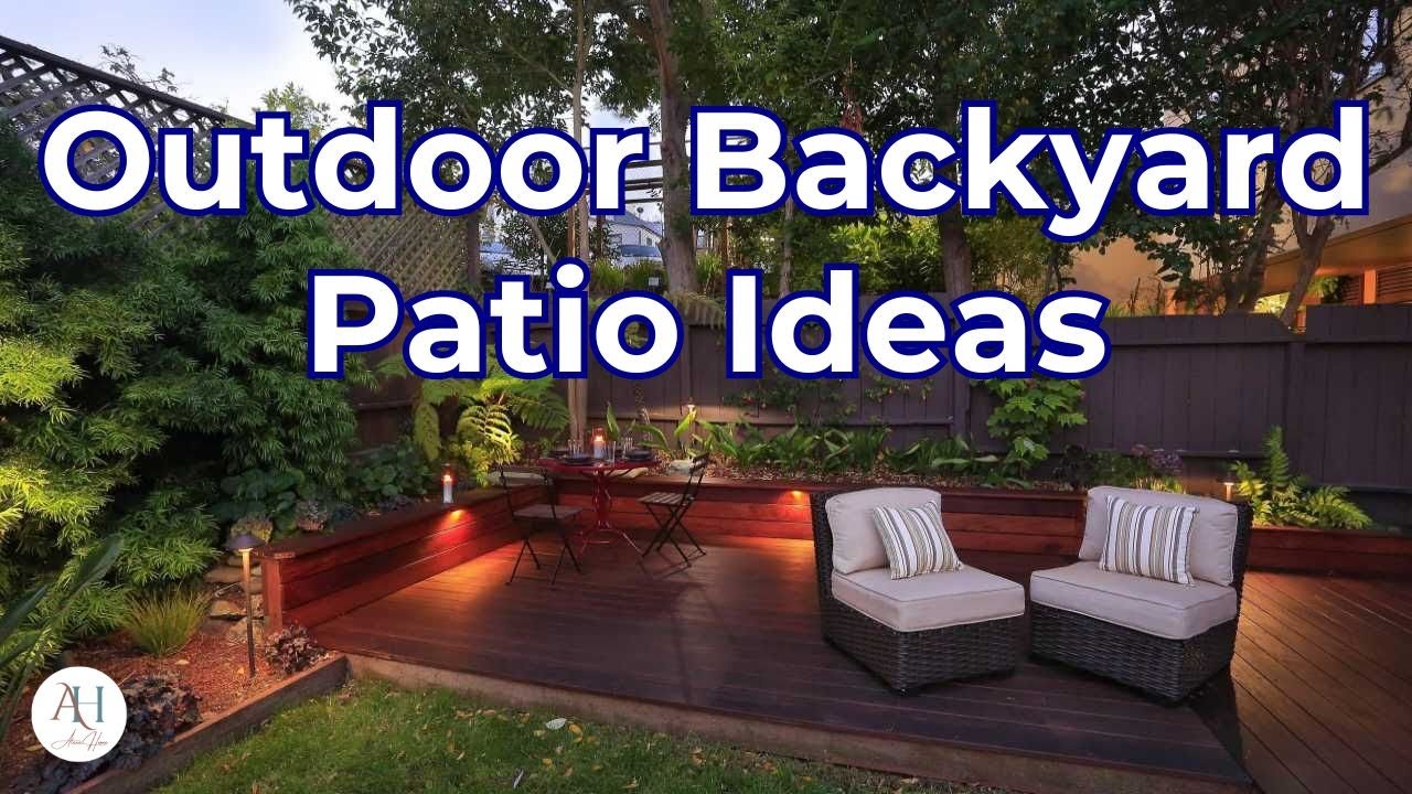 Outdoor Backyard Patio Ideas For Relax and Family Gathering - YouTube