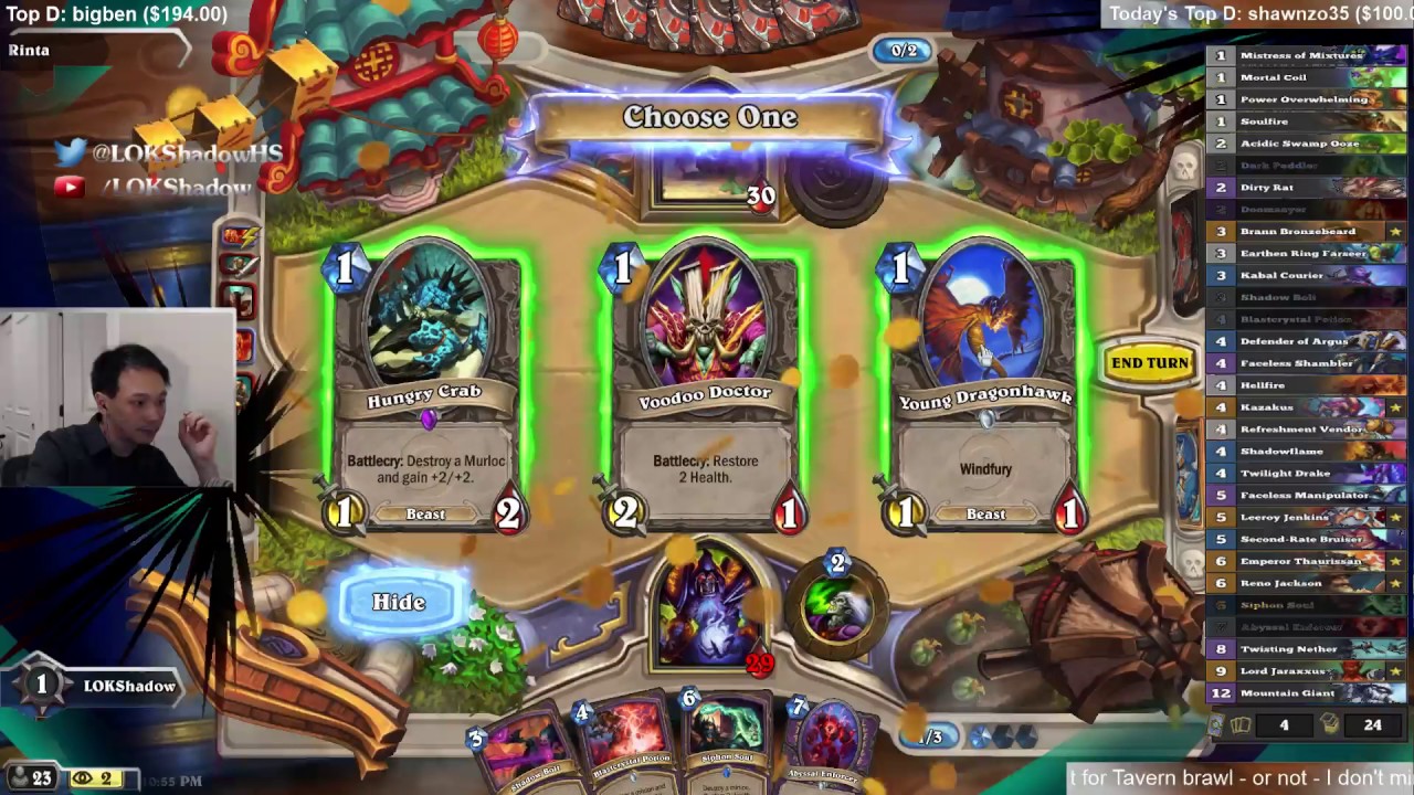 Heroic Tavern Brawl: Reno Combo Warlock - YouTube