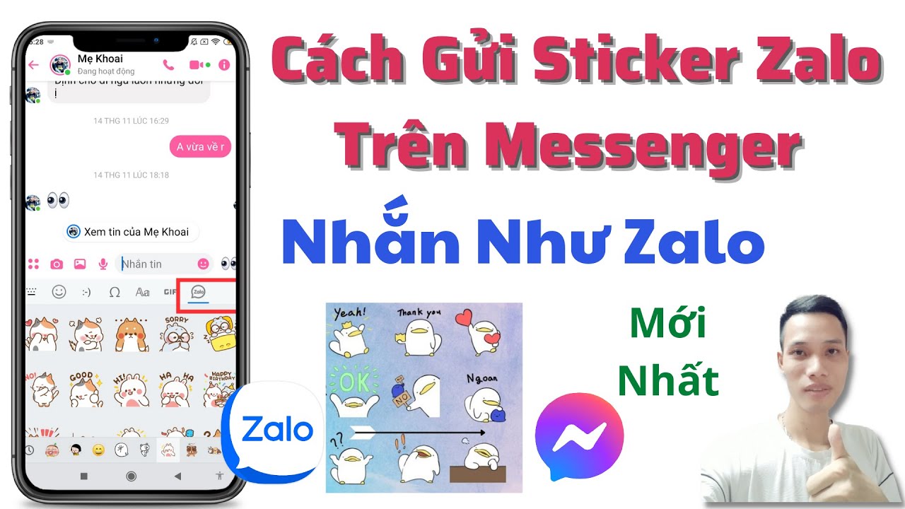 Cách Gửi Sticker Zalo Trên Messenger Khi Nhắn Tin Cực Hay | Tân tivi ...