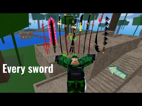 Every sword in sea 1 (from bosses) #bloxfruits - YouTube