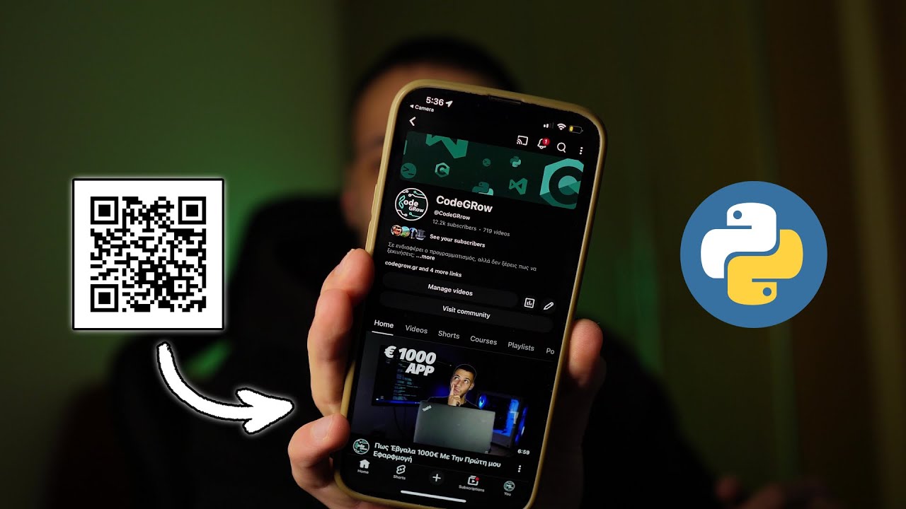 Πως να Φτιάξεις QR Code Με Python ! - YouTube