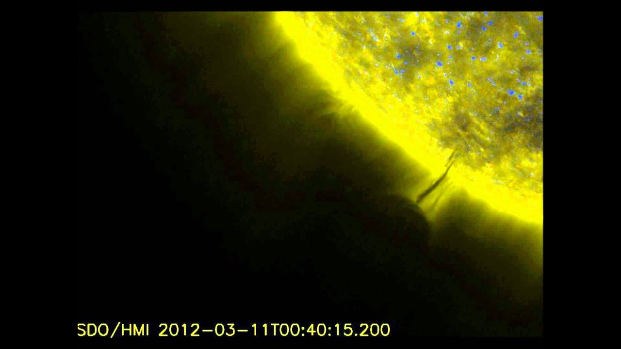 SDO HMI Mar 6-12 2012 Large Sphere near sun - YouTube