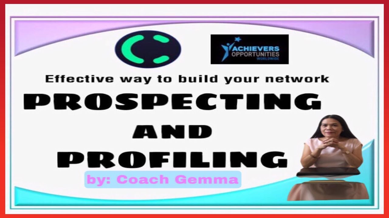 How to Do the Prospecting and Profiling in Networking - YouTube