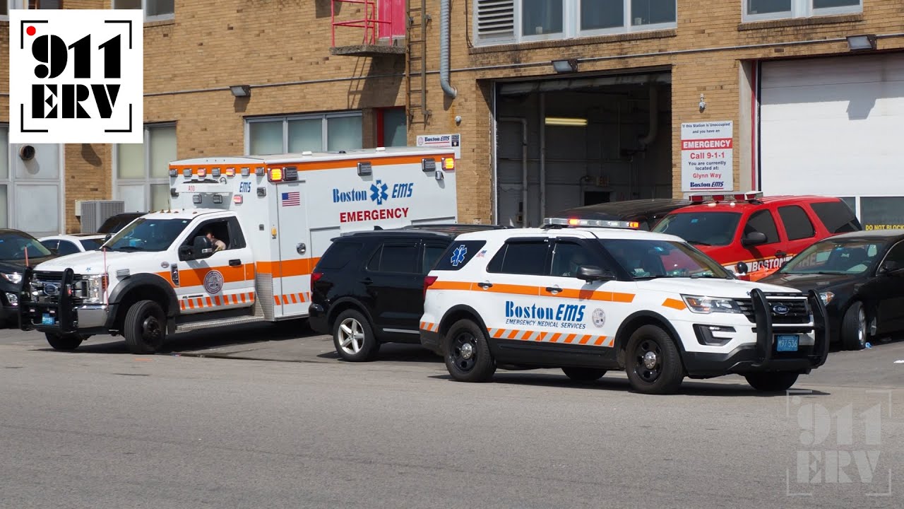 Boston EMS Responding | Squad 80 and Ambulance 10 - YouTube