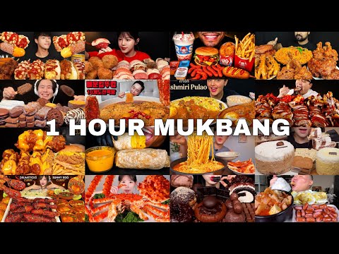 *NEW 🥵1 HOUR BIG BITES SATISFYING MUKBANG COMPILATION pt.90