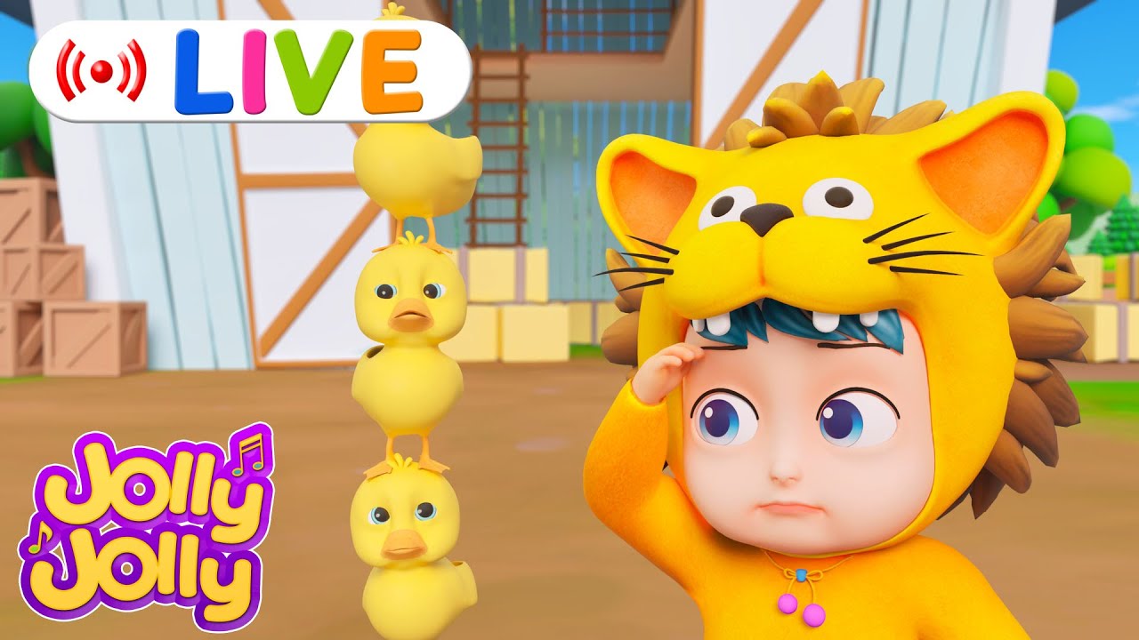 LIVE🔴🦆Five little ducks🦆, Five little monkeys jumping on the bed + More ...