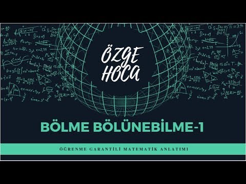 SAYILAR 16-BÖLME VE BÖLÜNEBİLME 1  - BÖLME 1 #YKS 3 #TYT #MATEMATİK