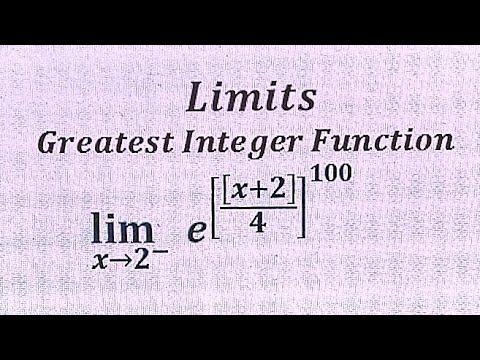 || Limits involving greatest integer function.How to evaluate left hand ...