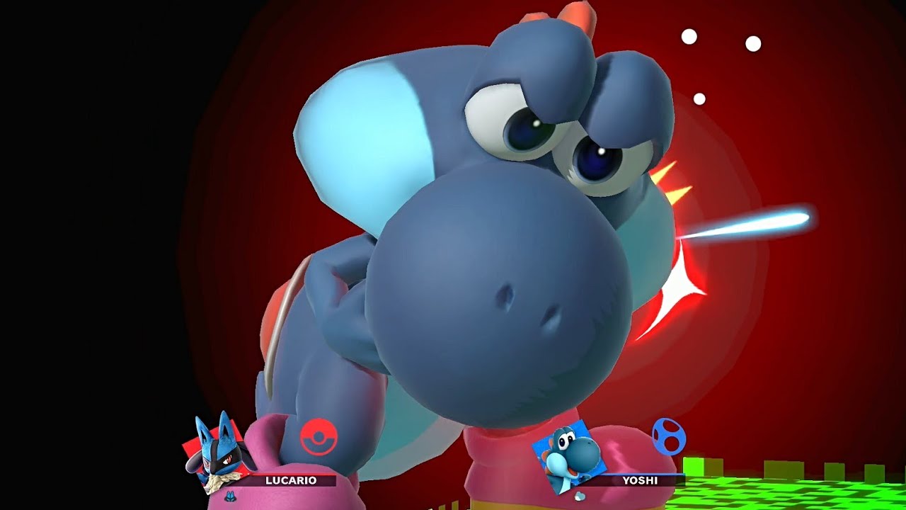 Pop Blue Yoshi Pummel (Button Mashing) - YouTube